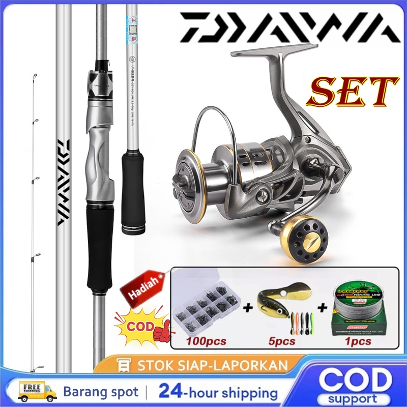 Jual 【⚡Beli 1 Dapat 5⚡ 】DAIWA Pancing Set Joran Pancing Set joran pancing 1.65m-2.7m 2 bagian ...