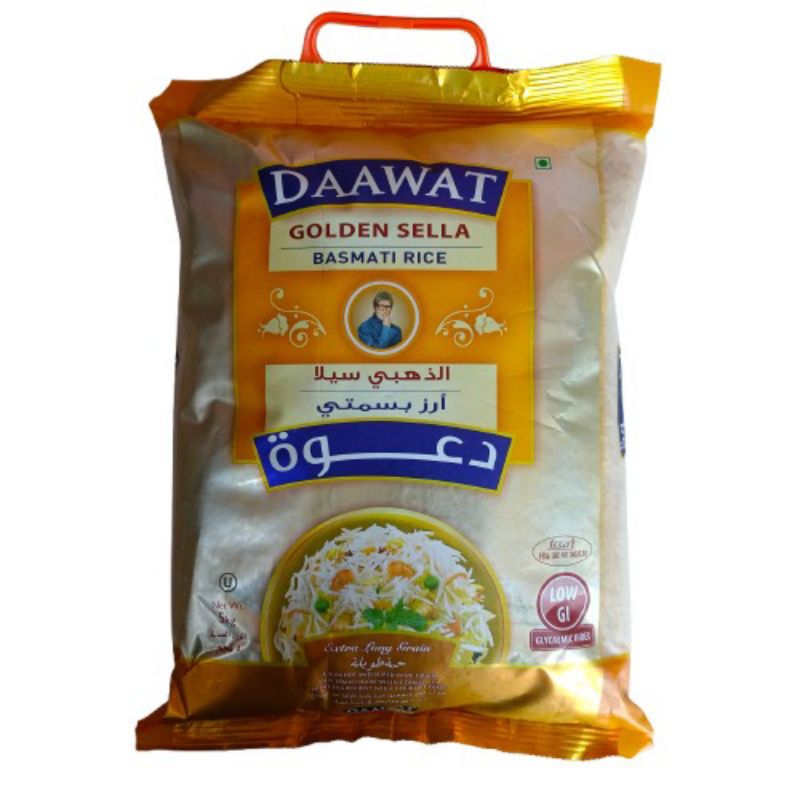 Jual DAAWAT GOLDEN SELLA BASMATI RICE XXL 5KG | Shopee Indonesia
