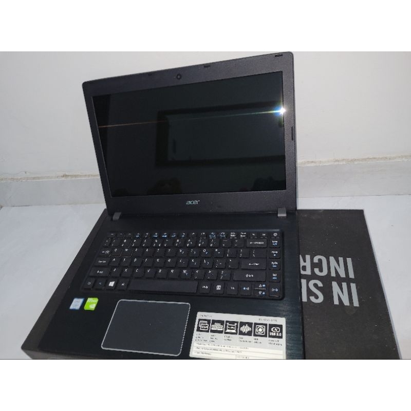Jual LAPTOP ACER E5-475 SECOND i5 GEN 7 NVIDIA GFORCE 940MX | Shopee Indonesia