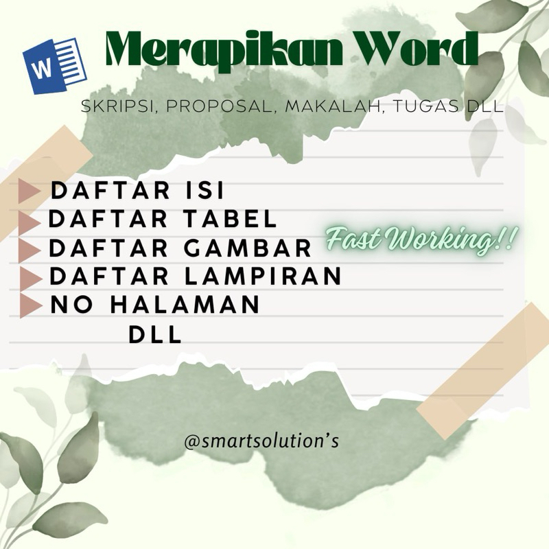 Jual MERAPIKAN DOKUMEN WORD | Shopee Indonesia
