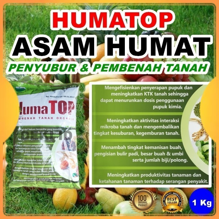 Jual Humatop 1 Kg Asam Humat Pupuk Organik Pembenah Tanah Humic Acid Fulvat | Shopee Indonesia