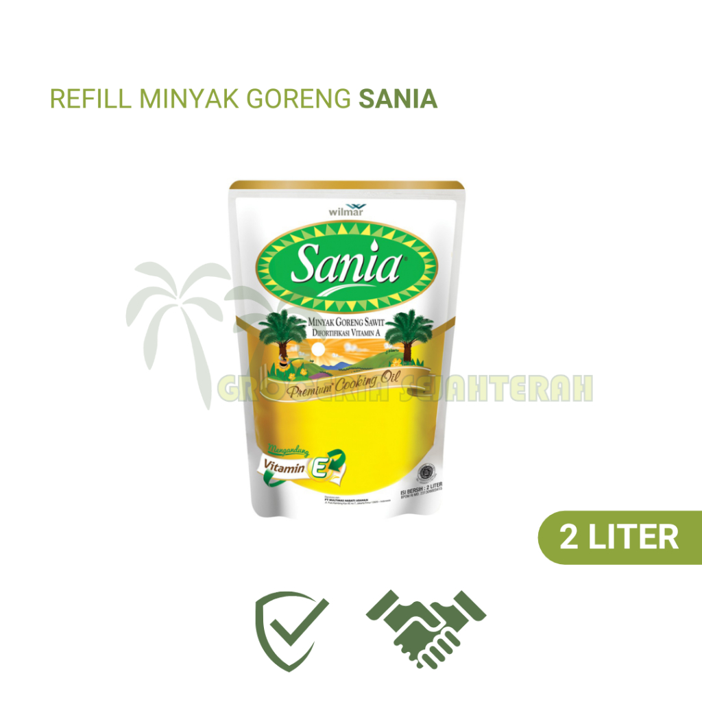 Jual Sania Minyak Goreng Pouch/Cooking Oil 2liter (Refill) | Shopee ...