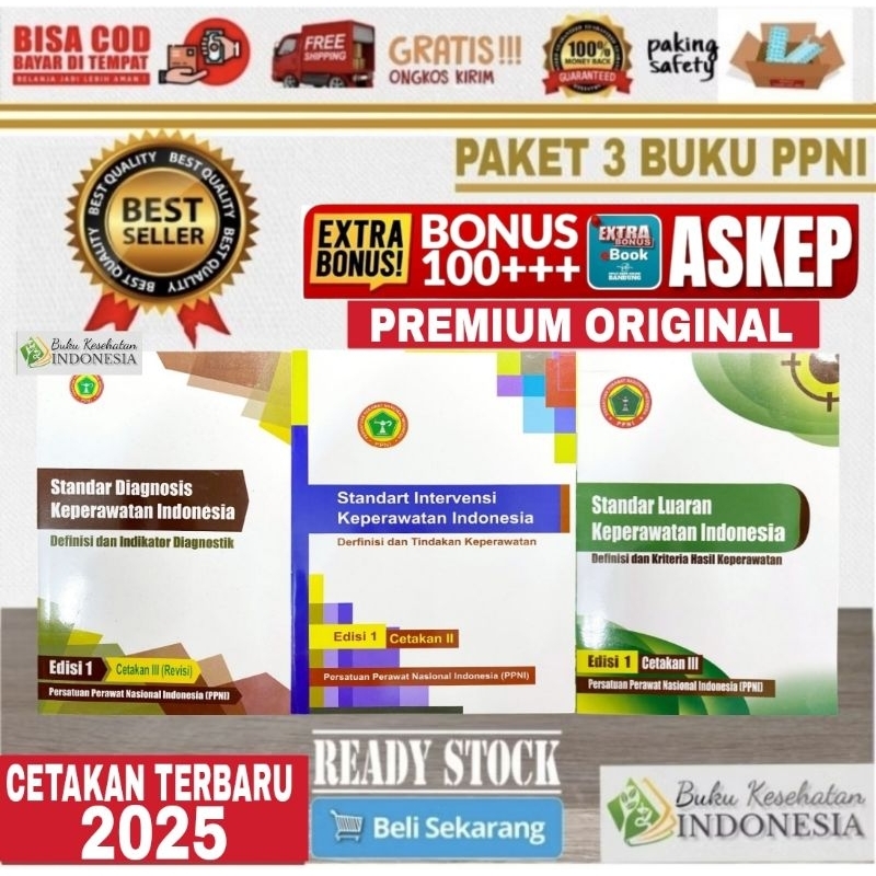 Jual PAKET 3 BUKU PPNI KEPERAWATAN SDKI SIKI SLKI pelengkap NANDA NIC NOC ASKEP 3S SDKI SIKI ...