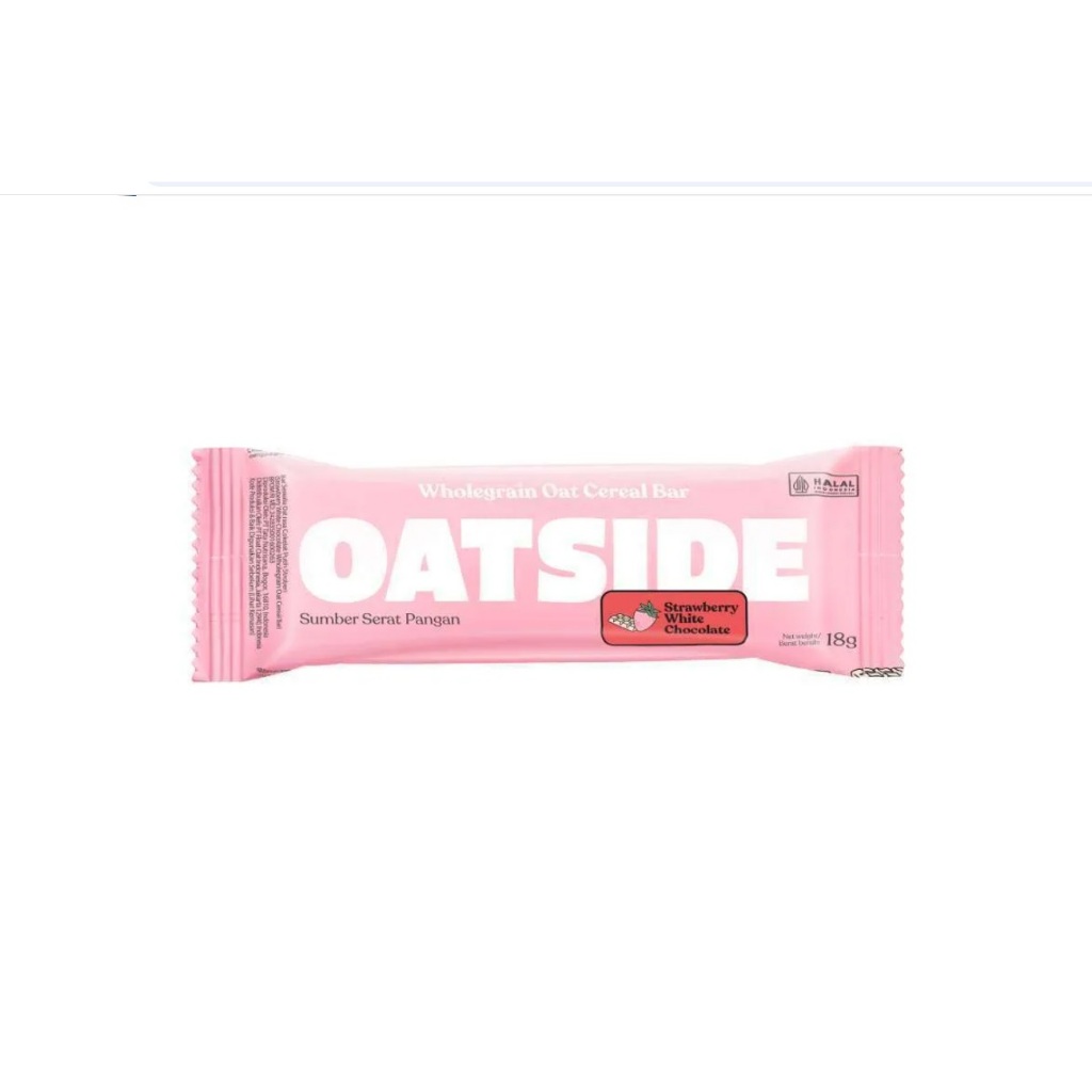 Jual Oatside Wholegrain Oat Cereal Bar Strawberry White Chocolate ...