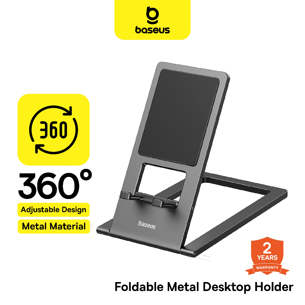 Jual BASEUS Holder Desktop Foldable Metal + Silicon Anti Slip ...