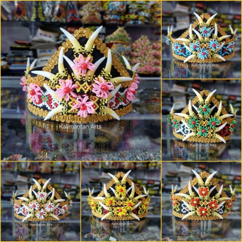 Jual Mahkota / Hiasan Kepala / Topi Manik Taring Model A untuk ...