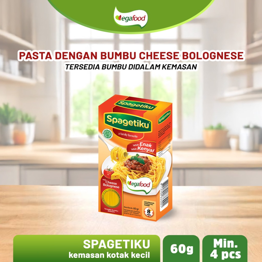 Jual SPAGETIKU / Spaghetti Instant Rasa Cheese Bolognese 60 gram ...