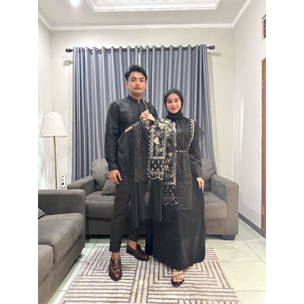 Jual FAMILY SET MISKHA OUTER RAYA SERIES OUTER BRUKAT TILEDOT LONG VEST ...