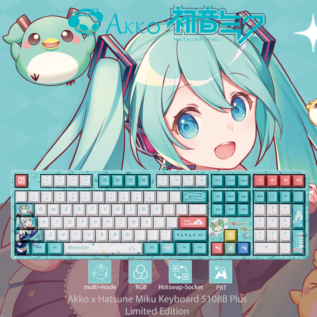 Jual Akko 5108B Plus Hatsune Miku Limited Edition Mechanical Keyboard ...