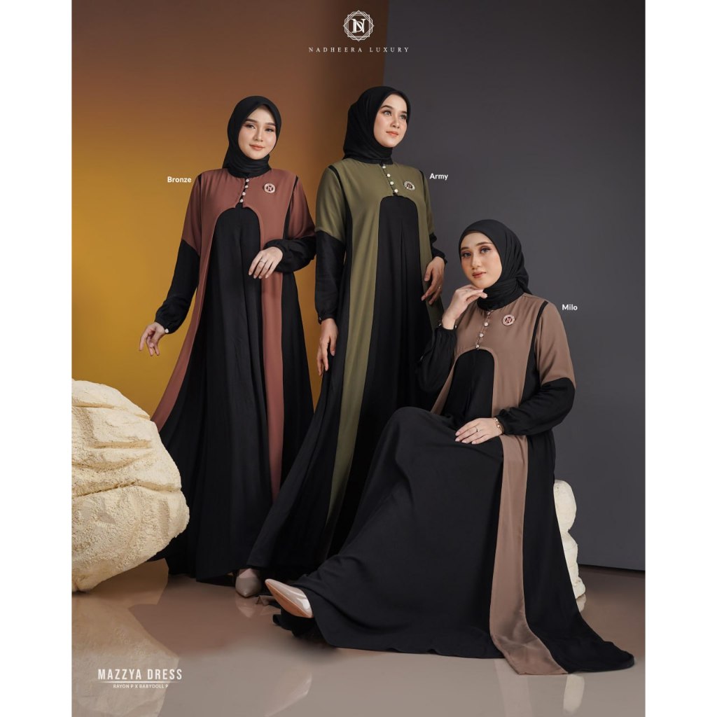 Jual NADHEERA LUXURY MAZZYA DRESS BAHAN ADEM TERBARU LEBARAN 2025 | Shopee Indonesia
