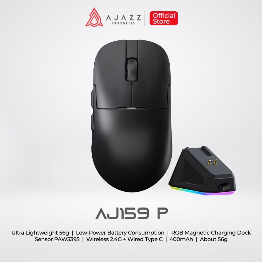 Jual Ajazz AJ159P / AJ159 P Wireless Gaming Mouse with RGB Charging Station | Shopee Indonesia