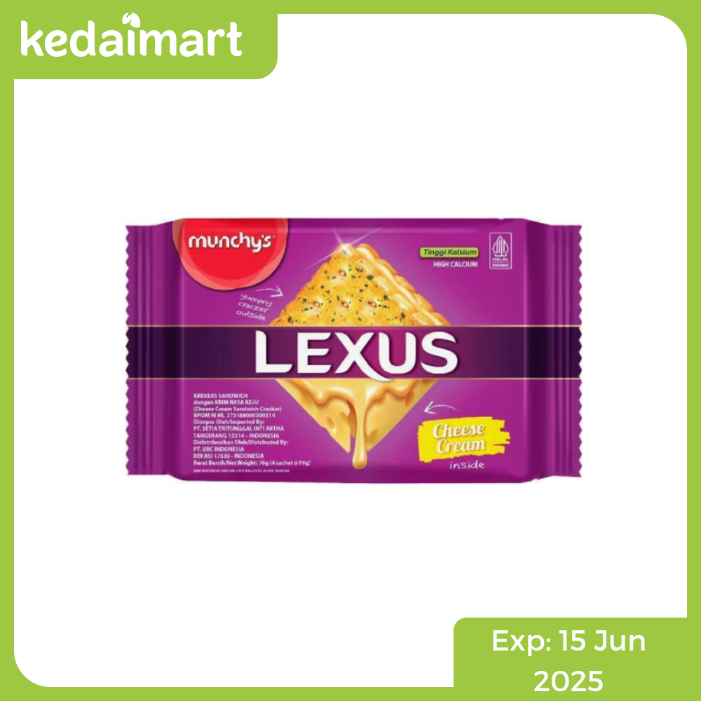 Jual Lexus Biskuit Cheese Cream 76 Gram | Shopee Indonesia