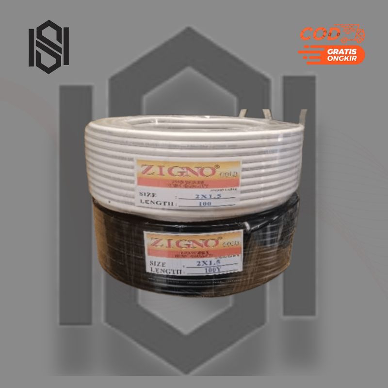 Jual Kabel Listrik Serabut NYMHY/NYYHY 2x1.5 . Kabel HYO 2x1.5 Hitam & putih.100Yard | Shopee ...