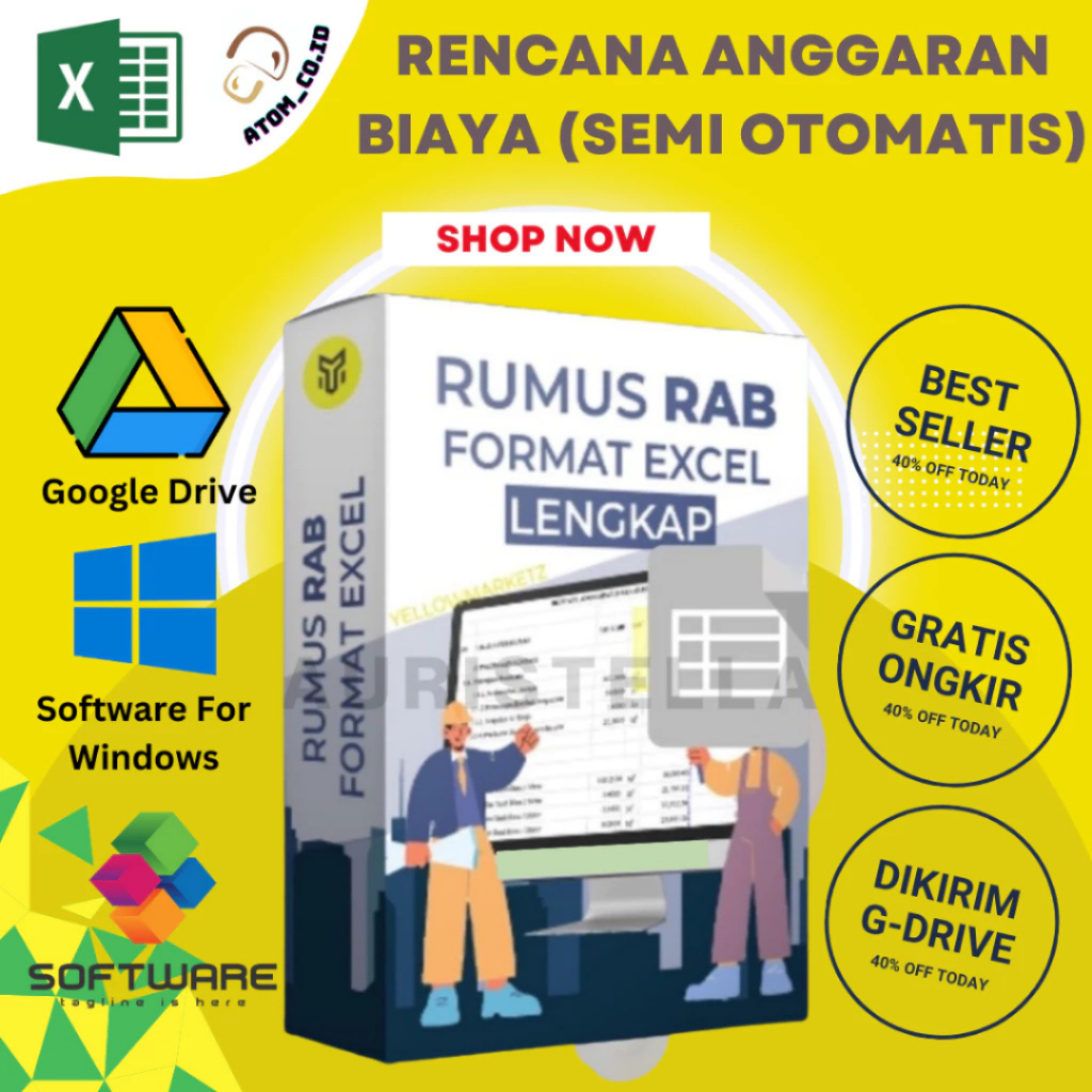 Jual RAB EasyBuilder - Aplikasi Perhitungan RAB Otomatis untuk Rumah Tinggal | Shopee Indonesia