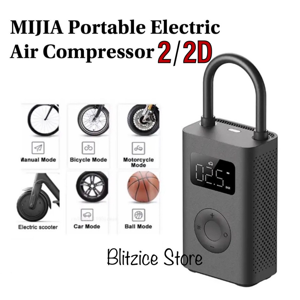 Jual Mijia Mi Portable Electric Air Compressor 2 2D Pompa Angin ...