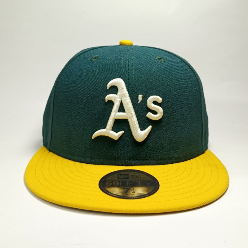 Jual 7 1/4 TOPI NEW ERA MLB 59FIFTY AS HIJAU KUNING | Shopee Indonesia