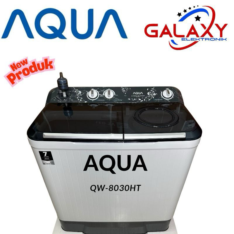Jual MESIN CUCI 2 TABUNG AQUA QW 761XT/QW 8010HT/ QW9030HT HIJAB SERIES | Shopee Indonesia