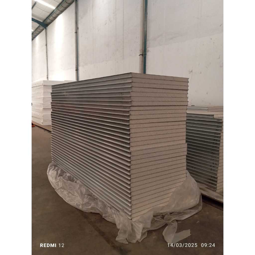 Jual Sandwich panel dinding custom panjang lebar 95cm Tebal 5 cm ...