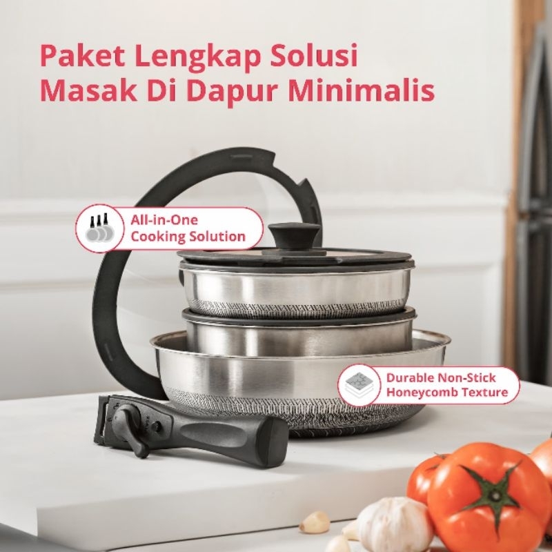 Jual CNI ICHI-I HONEYCOMB COOKWARE SET | Shopee Indonesia