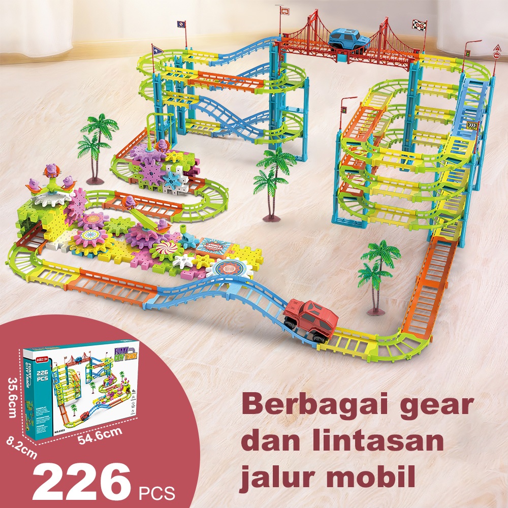 Jual WETECH Mainan Blok Bangunan Listrik Gear Berputar Bricks Mobil ...