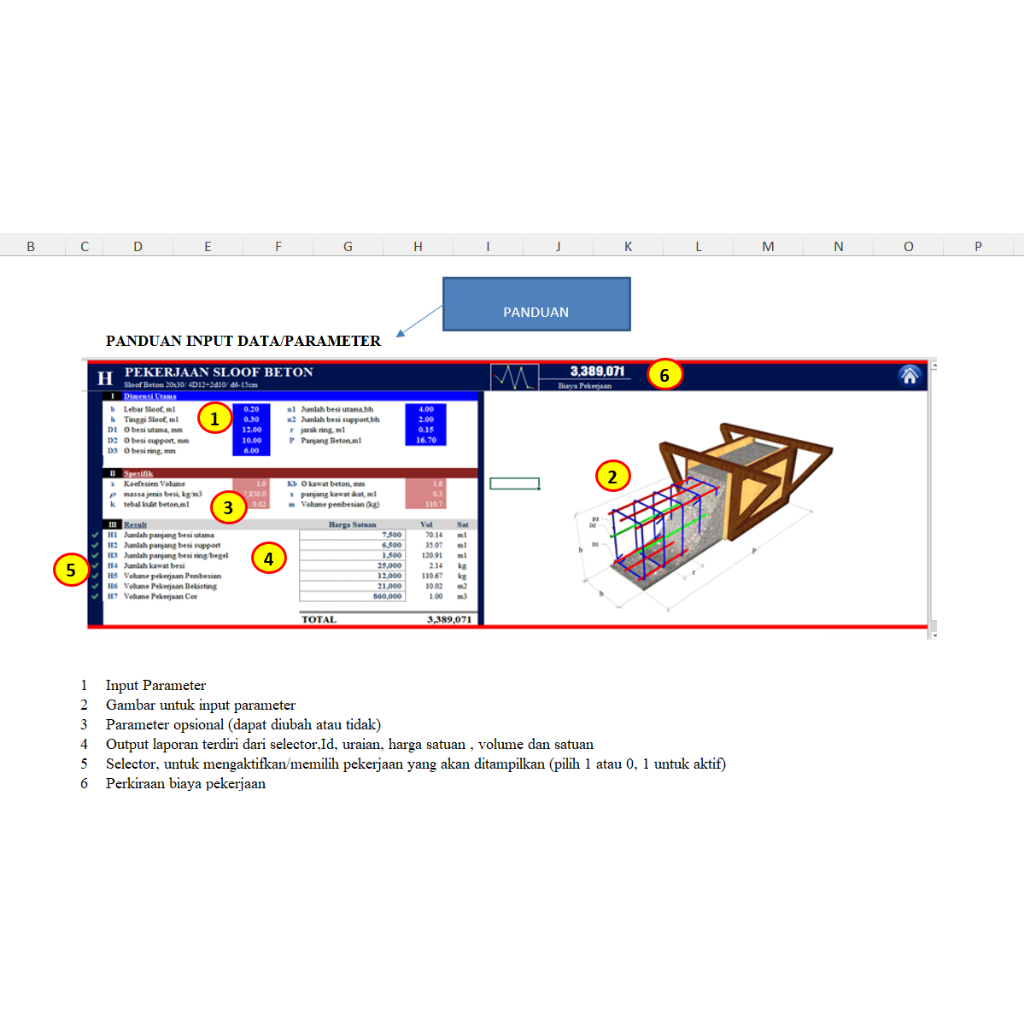 Jual Aplikasi RAB Otomatis Excel Rumus Perhitungan Rencana Anggaran ...