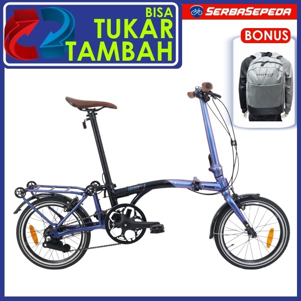 Jual Sepeda Lipat - Sepeda United Trifold 7S 16 Inci 7 Speed | Shopee ...