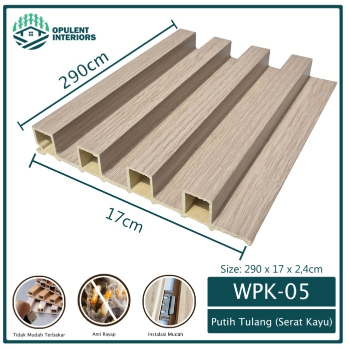 Jual WPC Wall Panel 2,9 meter 290cm X 20cm X 1.2cm | pvc Wallpanel Wood ...