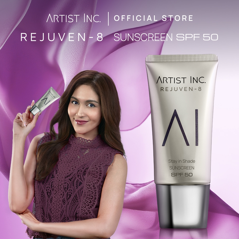 Jual ARTIST INC. REJUVEN-8 Sunscreen SPF 50 - Stay in Shade Sunscreen ...