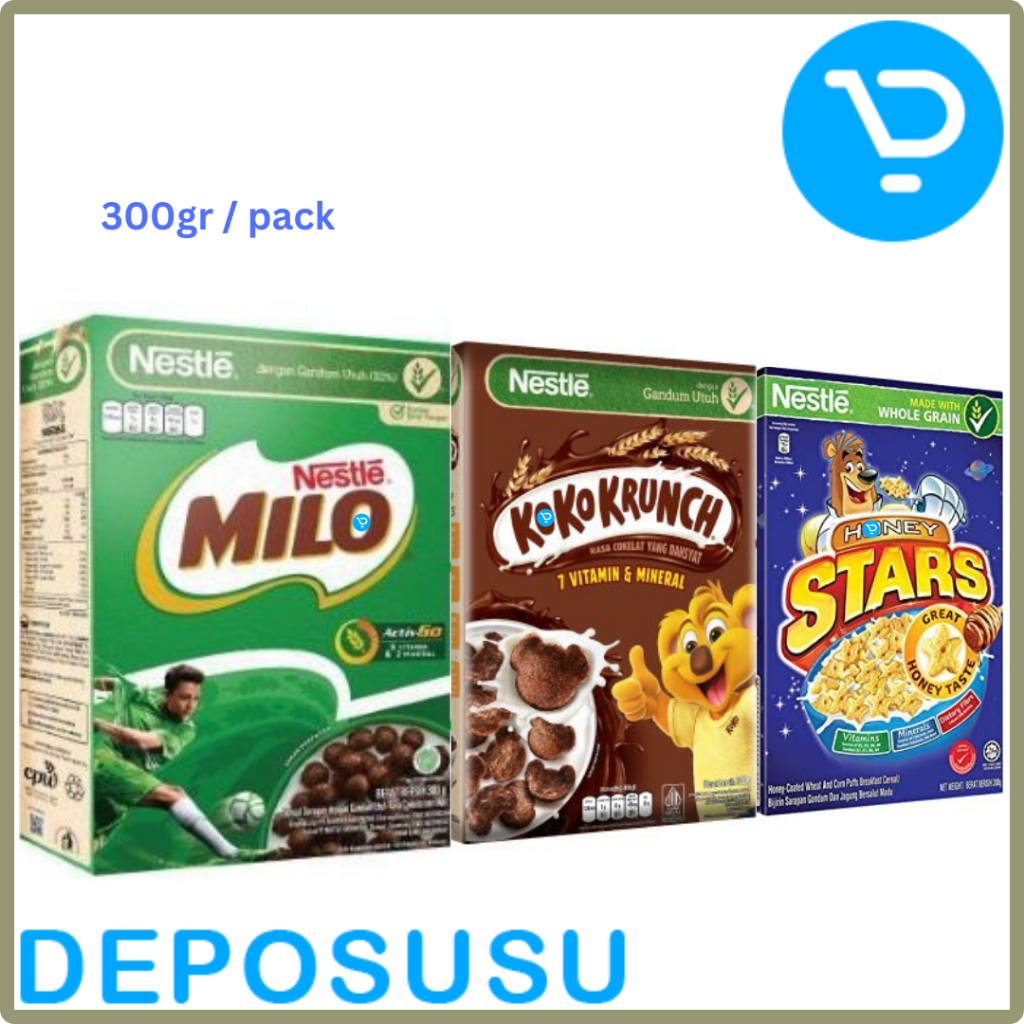 Jual Nestle Sereal Milo Honey Star Cornflakes Koko Crunch Coco Krunch ...