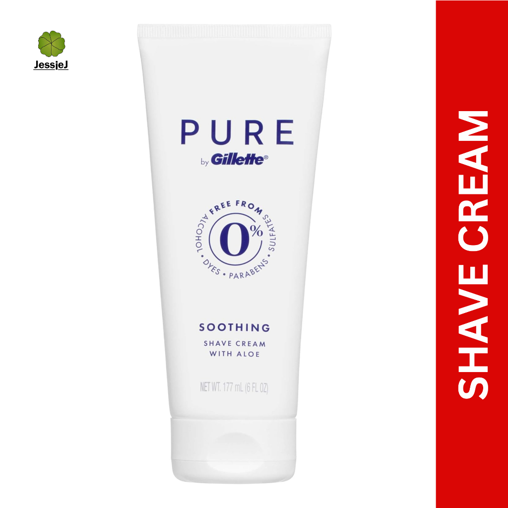 Jual PURE by Gillette Soothing Shave Cream with Aloe Vera | Shopee ...