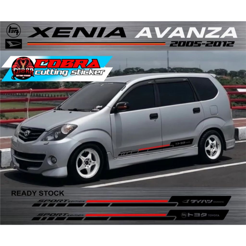 Jual STICKER STIKER TOYOTA AVANZA DAIHATSU XENIA CUTTING STICKER MOBIL ...