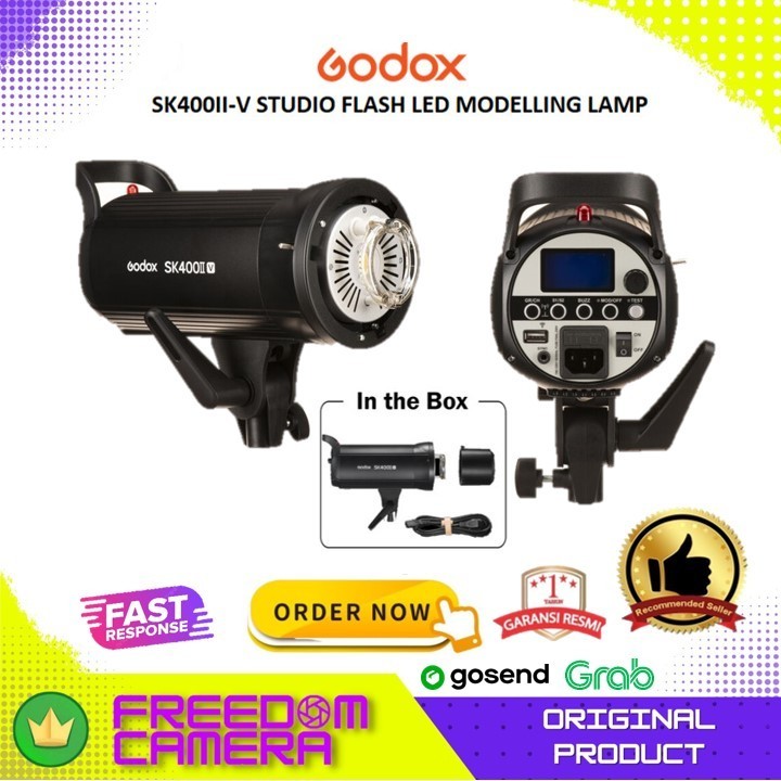 Jual Godox SK400II-V Studio Flash With LED Modeling Lamp SK-400 SK 400 ...
