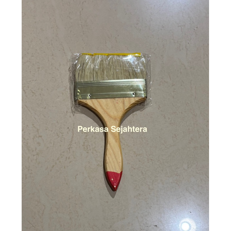Jual Kuas Cat 5" inch Kayu Tebal / Kuas Cat 5 INCH Gagang Kayu Murah ...