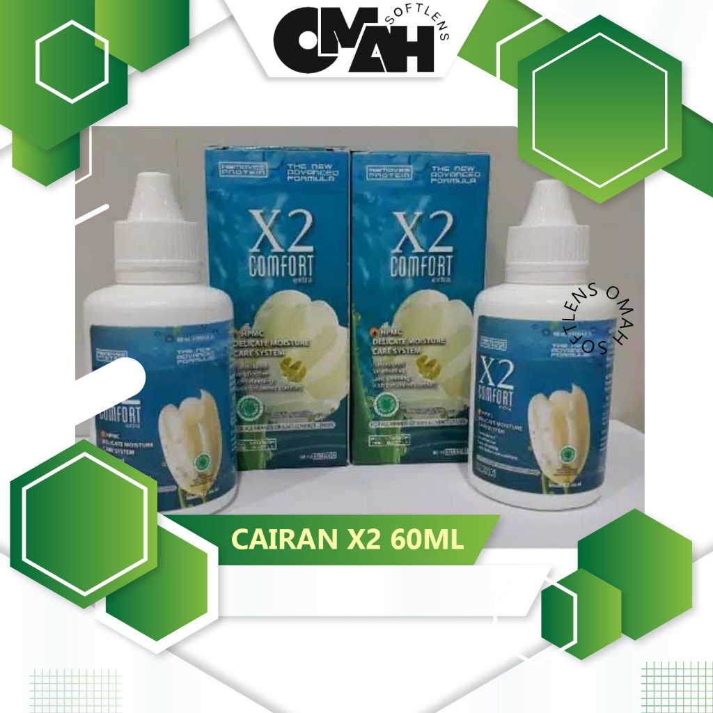 Jual Air Softlens X2 60ml / Cairan Softlens X2 Comfort 60ML / Air ...