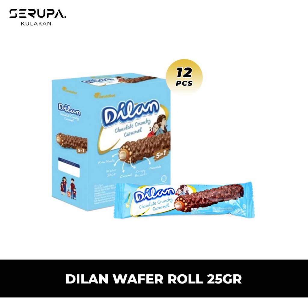 Jual Dilan Wafer Roll Dilan Waffle Dilan Cookies 1pack isi 12pcs ...