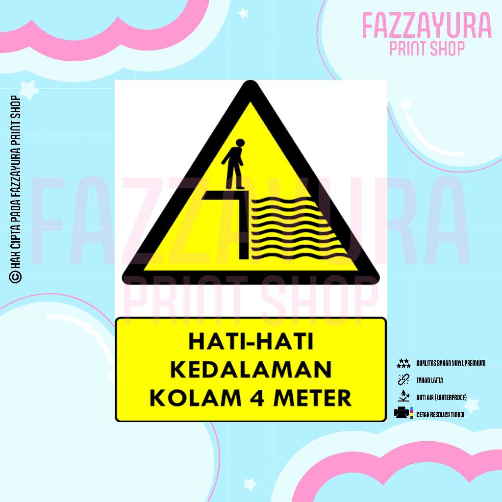 Jual STICKER SAFETY SIGN RAMBU K3 & TATA GRAHA HATI - HATI KEDALAMAN ...