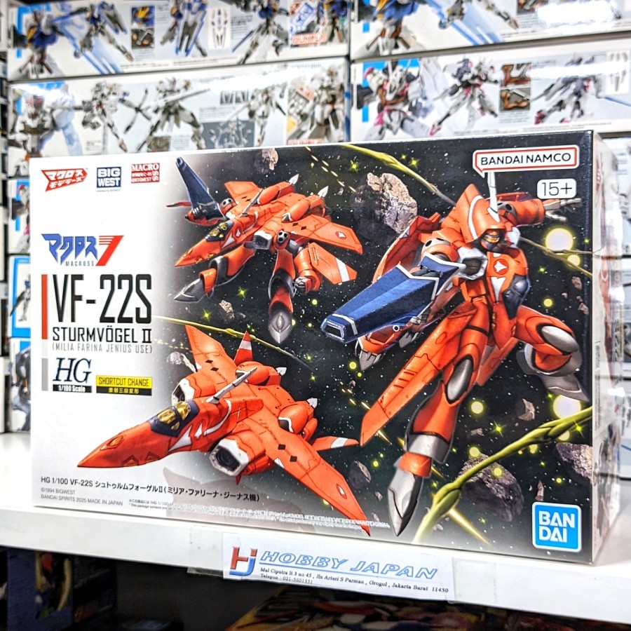 Jual HG VF-22S Sturmvogel II ( Milia Fallyna Jenius Use ) Bandai Gunpla | Shopee Indonesia