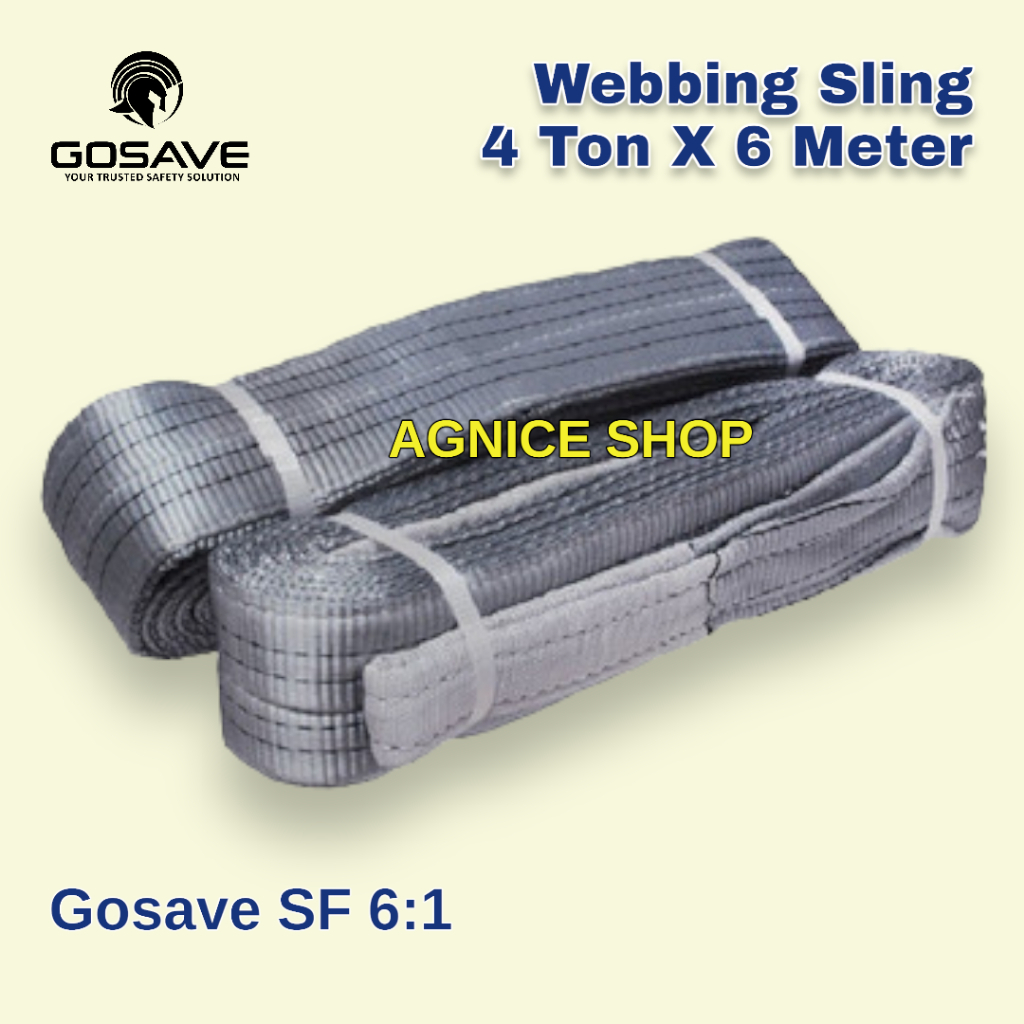 Jual Webbing SLING 4 Ton x 6 Meter Tali Pengikat Pengangkat Barang ...