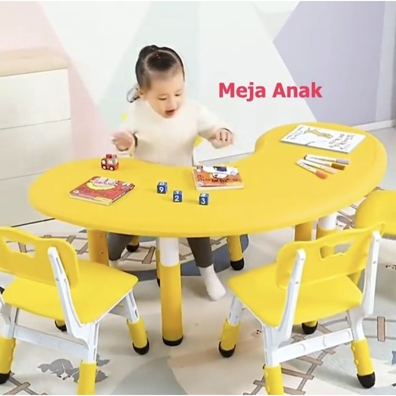 Jual PREMIUM BESAR MEJA PAUD KOKOH BISA DIATUR TINGGI ERGONOMIS KAKI ...