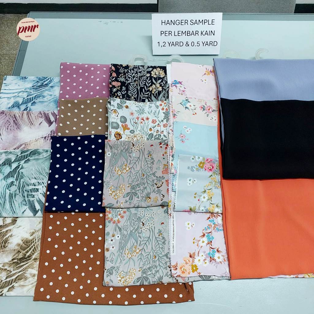 Jual HANGER SAMPLE KAIN 100%POLYESTER GRADE A (KATEGORI MOTIF TULIS DI ...