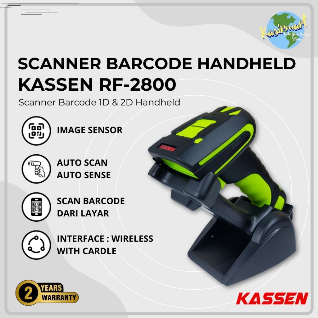 Jual 2D Scanner Barcode QR 147 EFaktur Kassen RF2800 RF 2800 RF-2800 ...