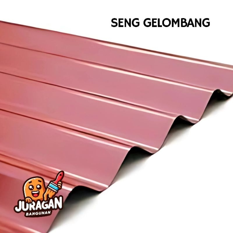Jual Seng Gelombang | Atap Rumah Seng Maroon / Biru 1.78m | Shopee ...