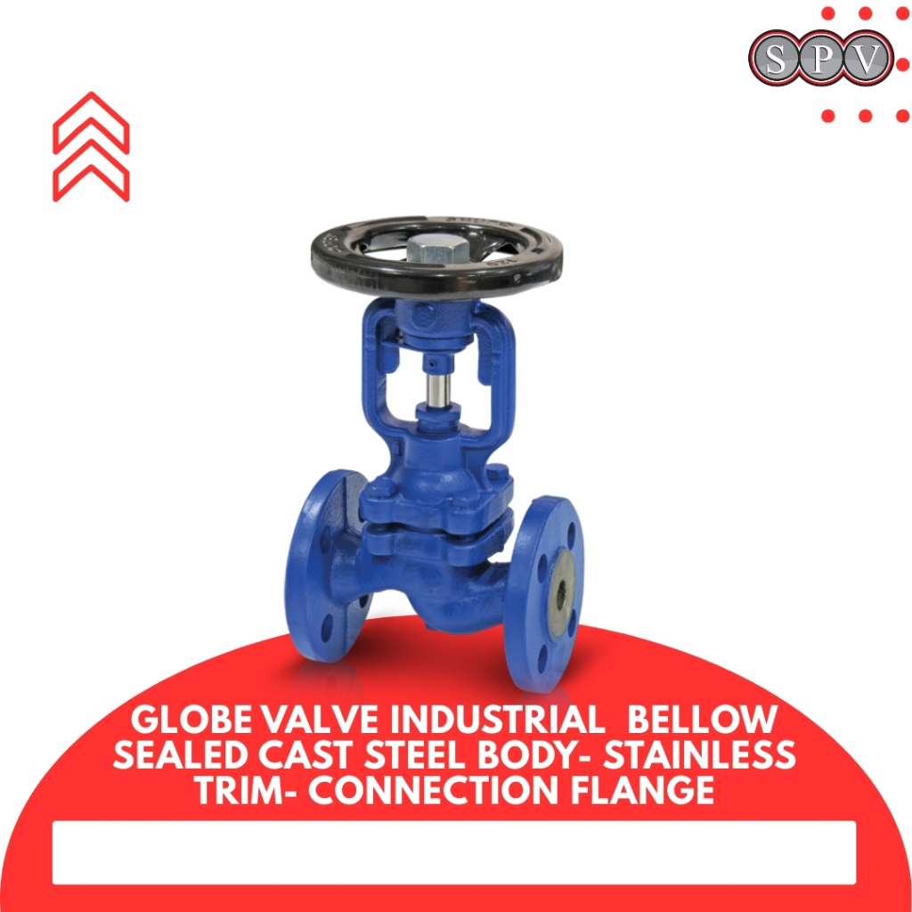 Jual GLOBE VALVE INDUSTRIAL DN 32- BELLOW SEALED CAST STEEL BODY ...