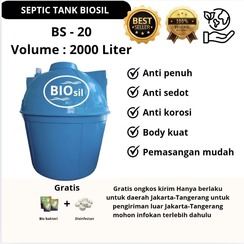 Jual Septic tank / bio septic tank 2000 liter | Shopee Indonesia