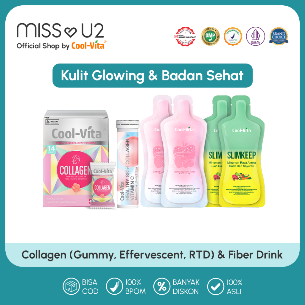 Jual Coolvita Bundling 1 Box Collagen Gummy + 1 Tube Collagen ...