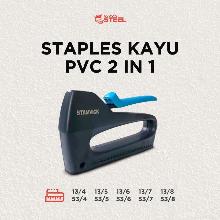 Jual Staple Gun / Staples Tembak 2 In 1 Stamvick / Alat Stapler Tembak ...