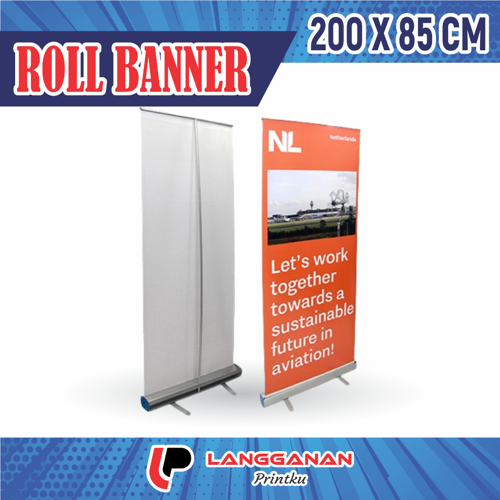 Jual Cetak Roll Banner Albatros Roll Up Banner Vertical Print UV ROLL ...