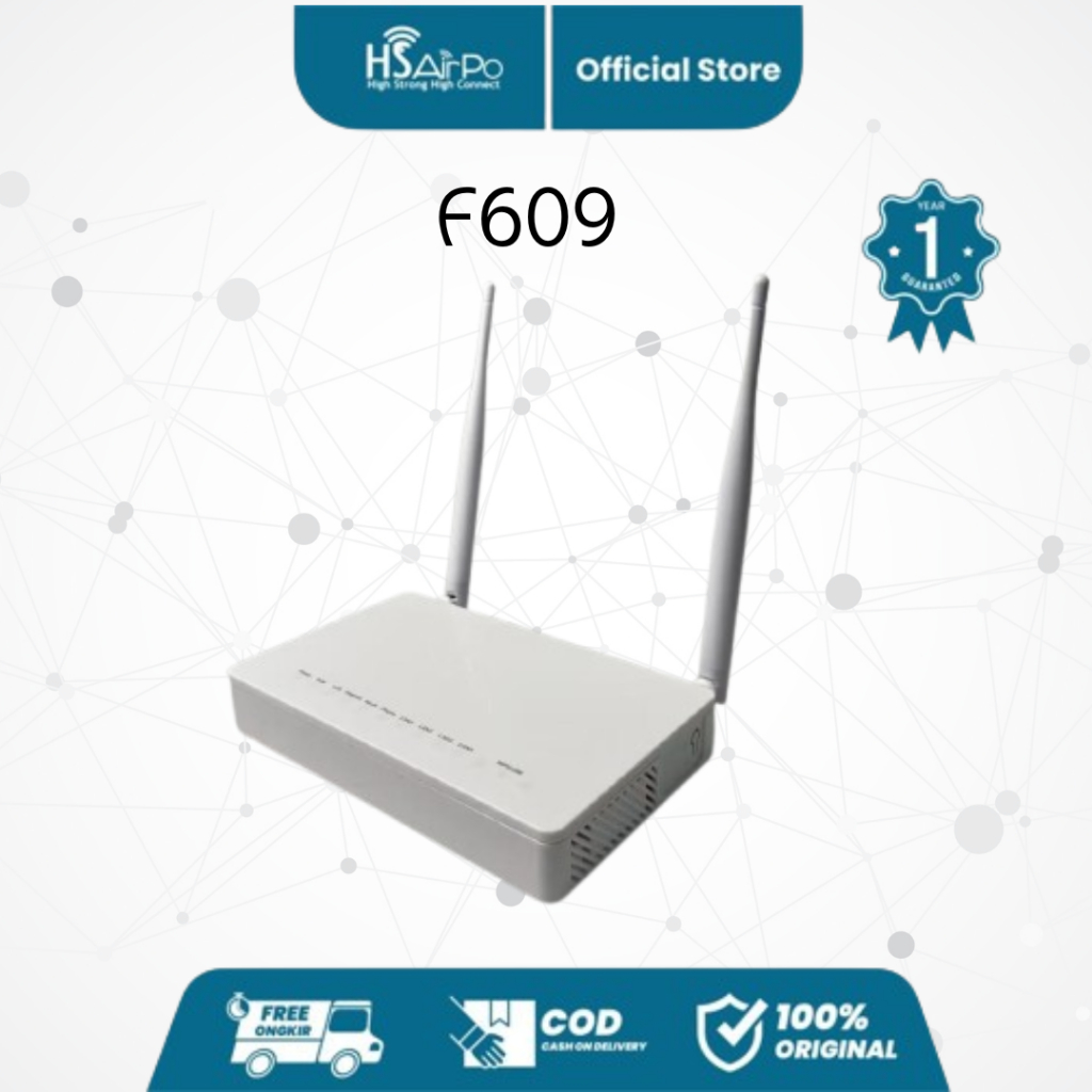 Jual HSAirPo Modem GPON ONT F609 Unit + Adaptor Modem Router | Shopee ...