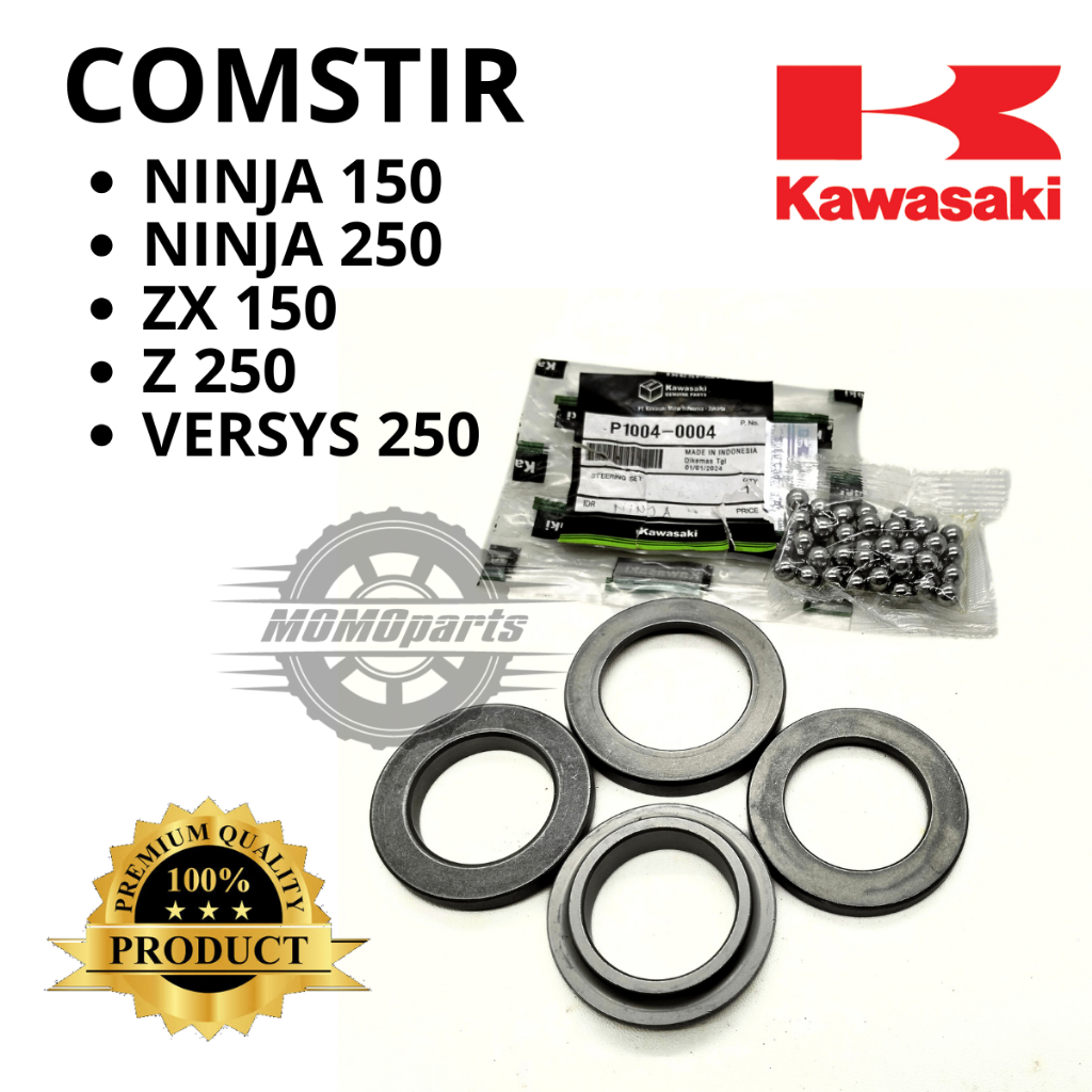 Jual ORIGINAL 100% COMSTIR BEARING STANG KAWASAKI NINJA 150 250 M N L ...