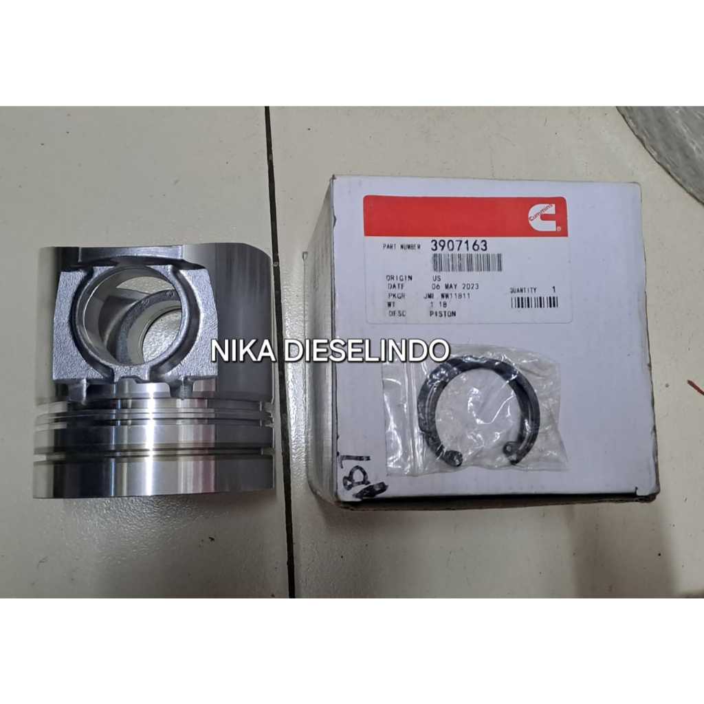 Jual PISTON + SNAP RING 3907163 CUMMINS 4BT | Shopee Indonesia